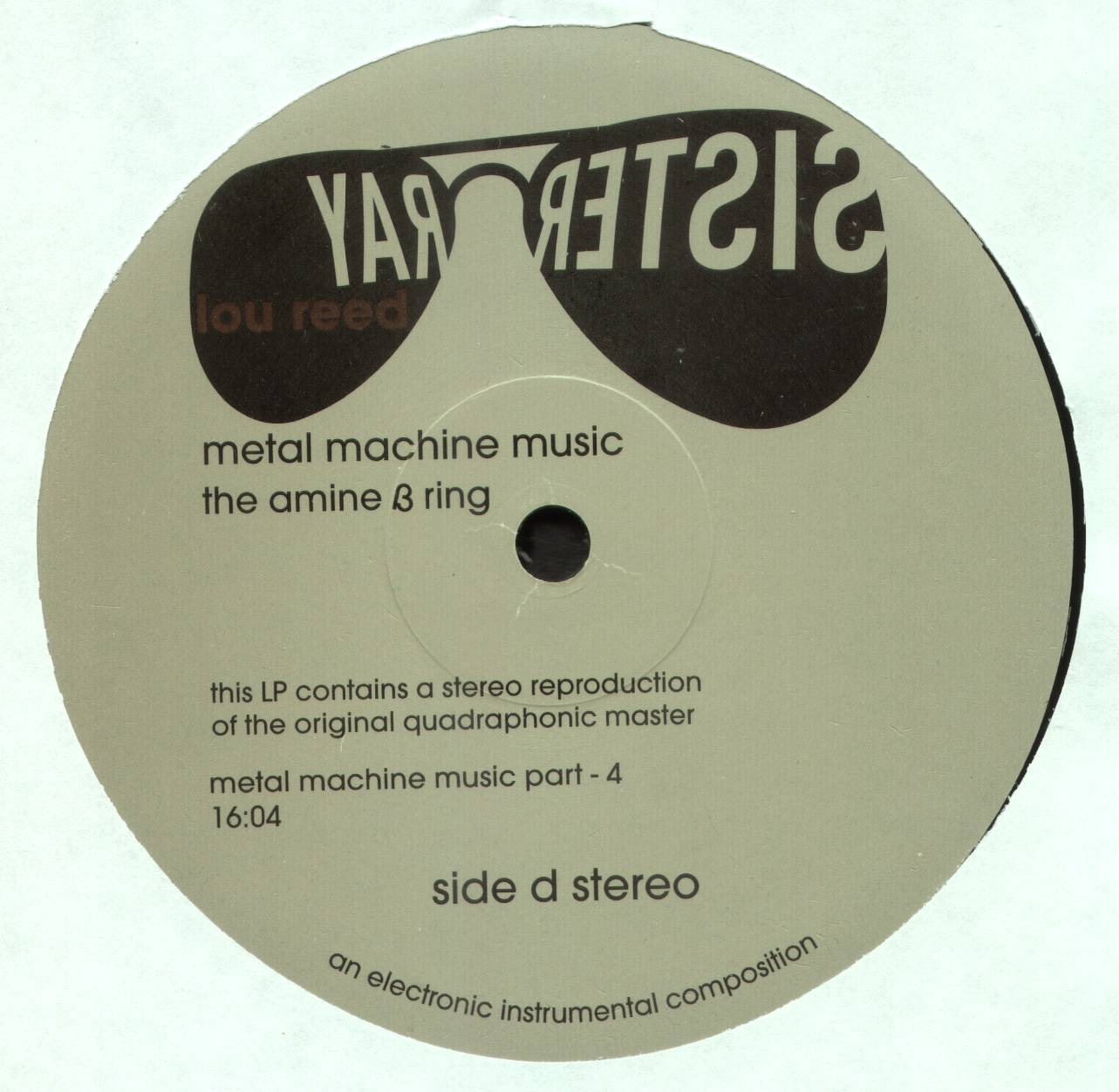 Lou Reed Metal Machine Music [lp label d uk] | CD Covers | Cover ...